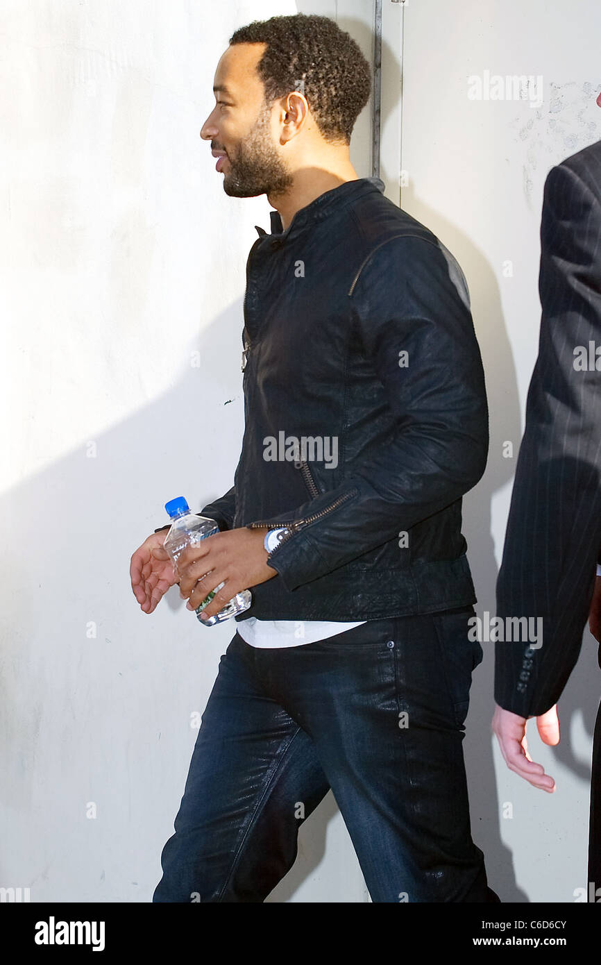 John Legend performing live in a free concert as part of the opening ...