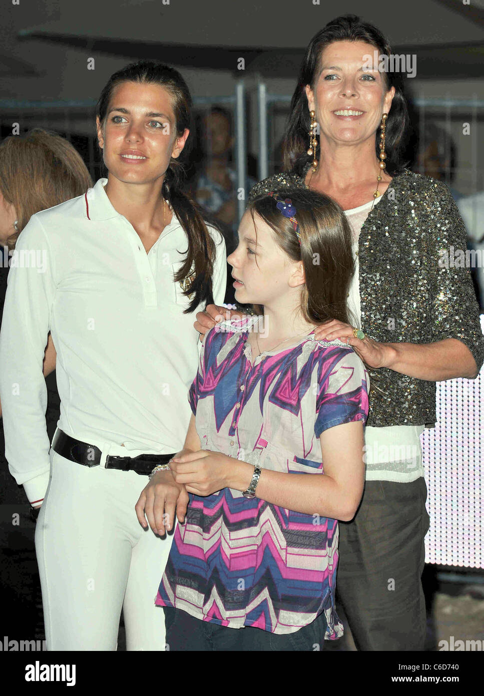 Charlotte Casiraghi, HSH Princess Caroline and Princess Alexandra of ...