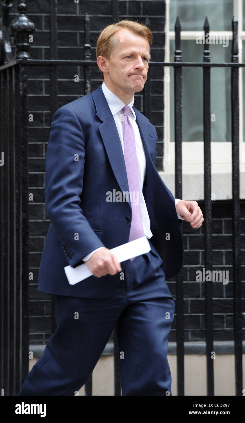 David Laws Arrives at Downing Street for a Cabinet meeting. London ...