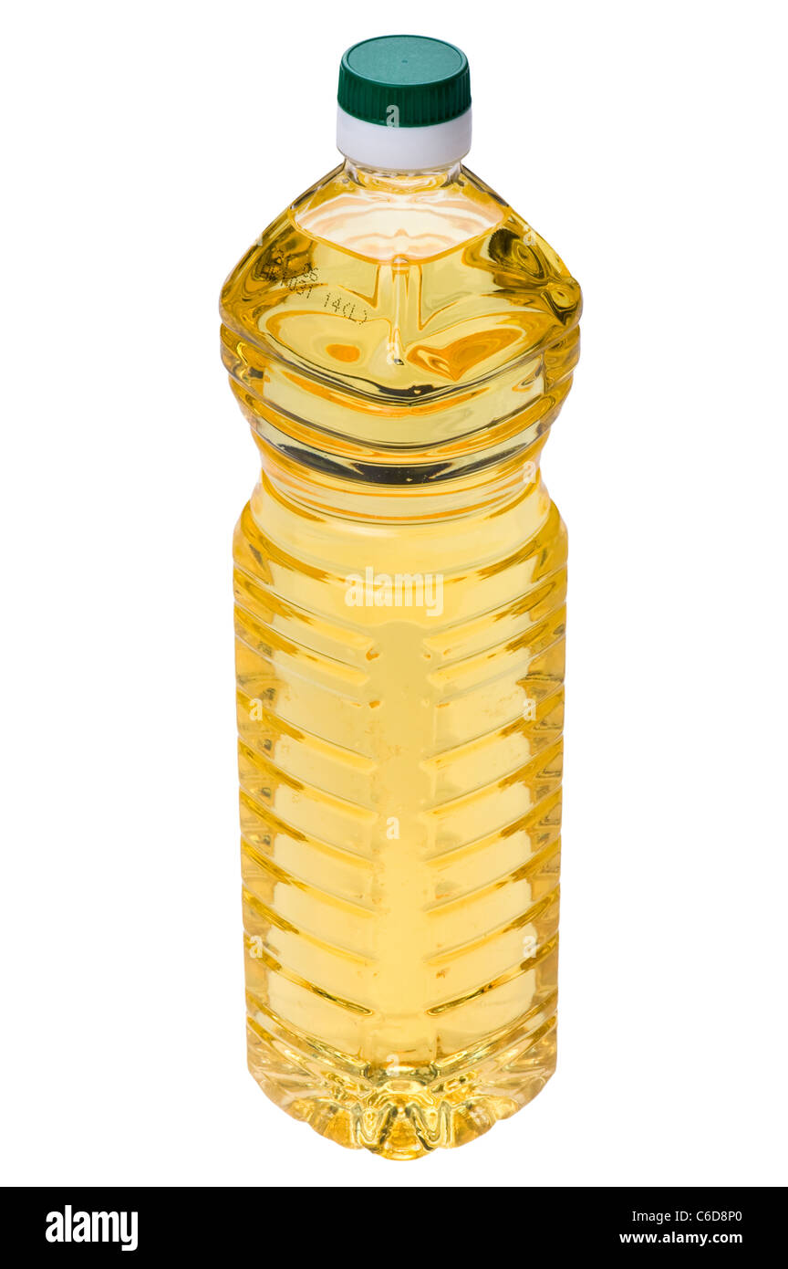 object on white - oil bottle close up Stock Photo - Alamy