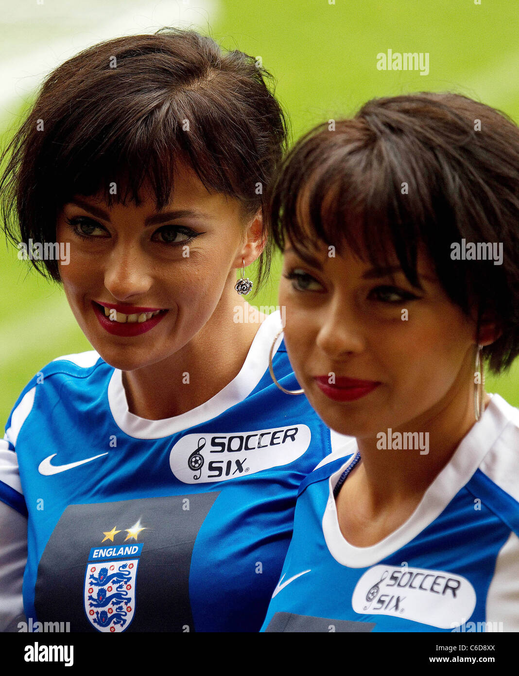 The Cheeky Girls - Gabriela Irimia and Monica Irimia Celebrity Soccer ...