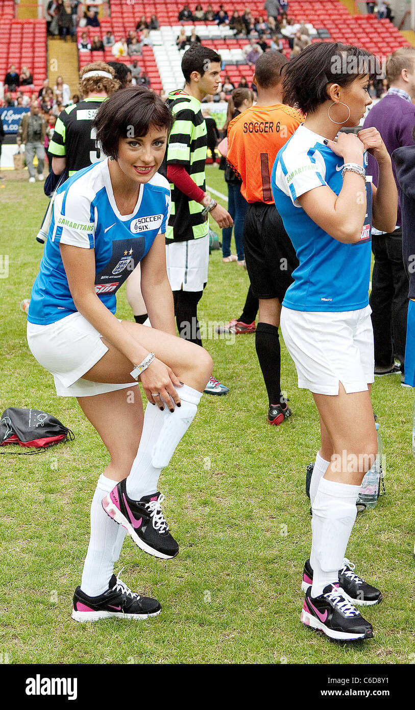 The Cheeky Girls - Gabriela Irimia and Monica Irimia Celebrity Soccer ...