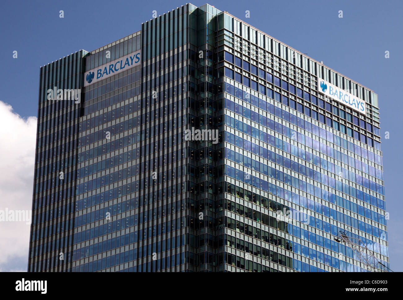 Barclays Bank building, Canary Wharf, London Stock Photo - Alamy