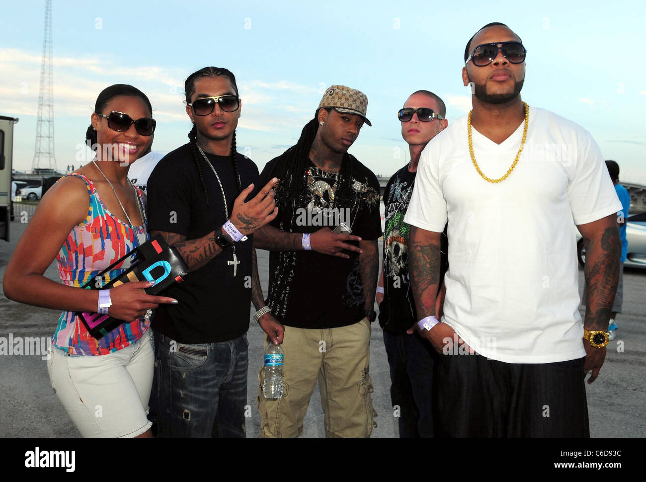 Singer Brianna, Pretti Sly, Rude Boi and Penny of R&B group GitFresh ...