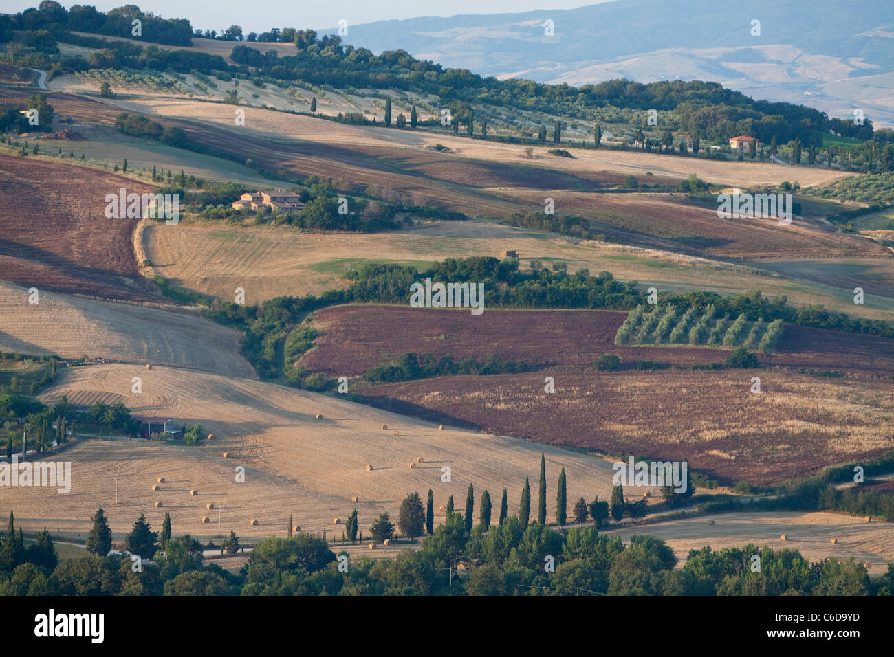 Tuscany italy italian house mansion trees hi-res stock photography and ...