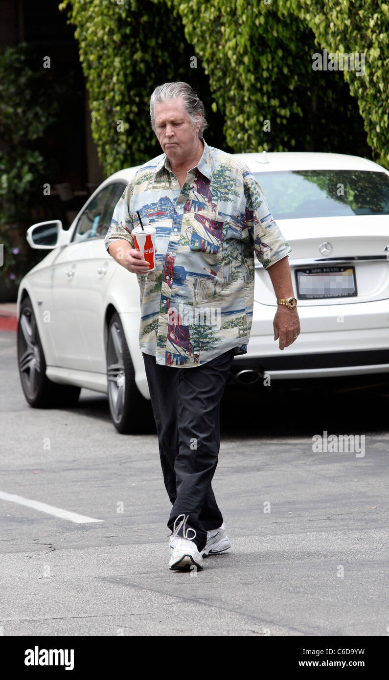 Brian Wilson out for lunch at Beverly Glen Market Place Los Angeles ...