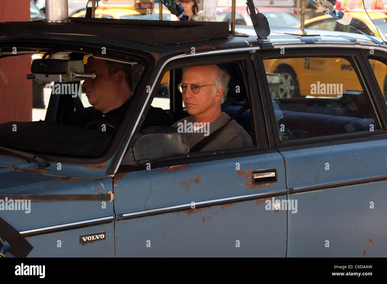 Larry David filming on location in Soho for the HBO series 'Curb Your ...