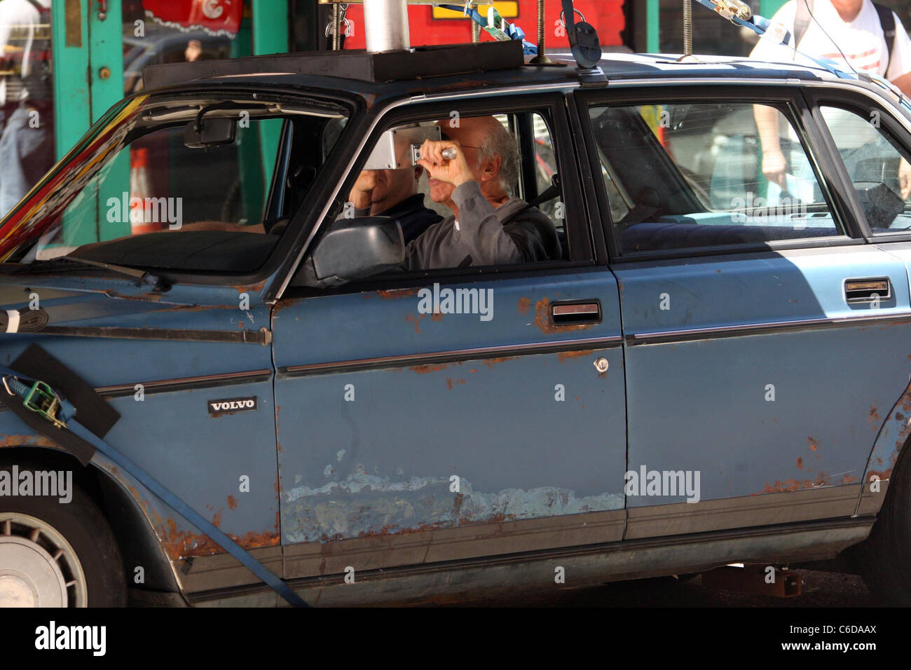 Larry David filming on location in Soho for the HBO series 'Curb Your ...