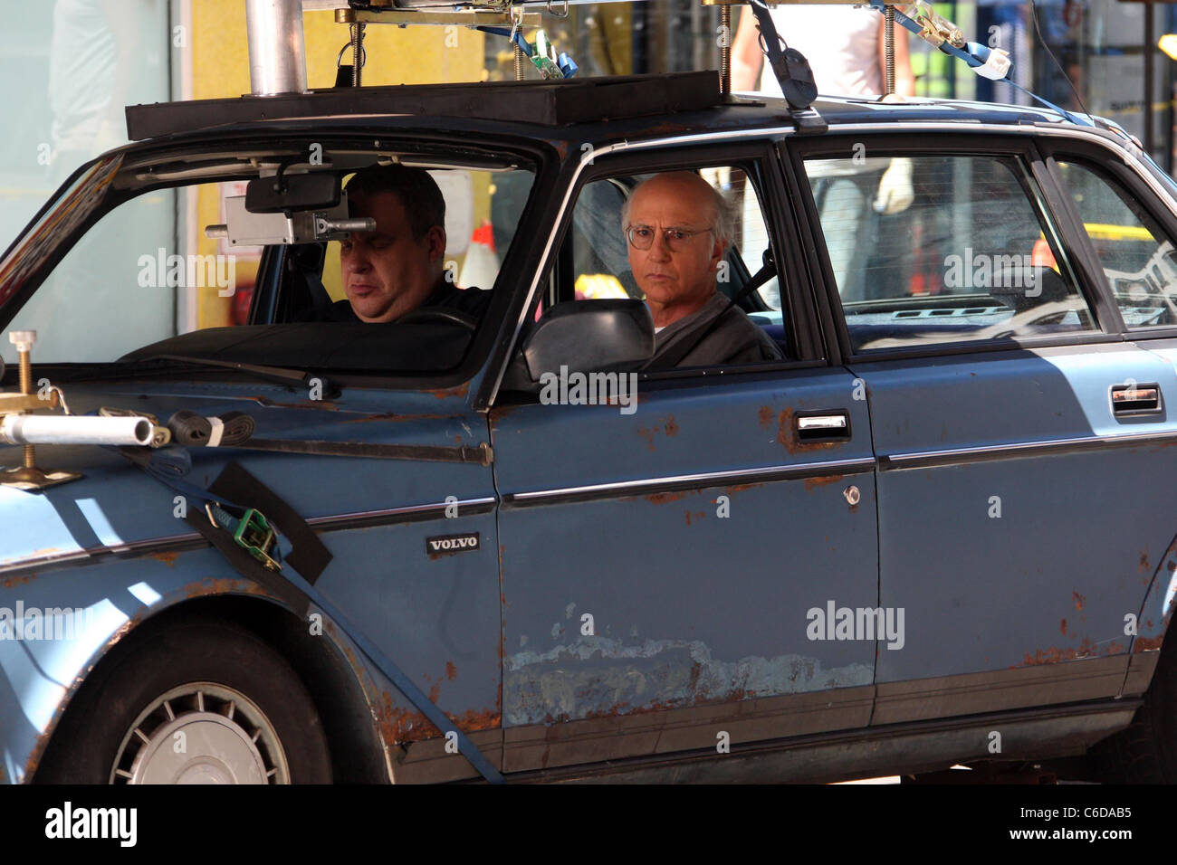 Larry David filming on location in Soho for the HBO series 'Curb Your ...