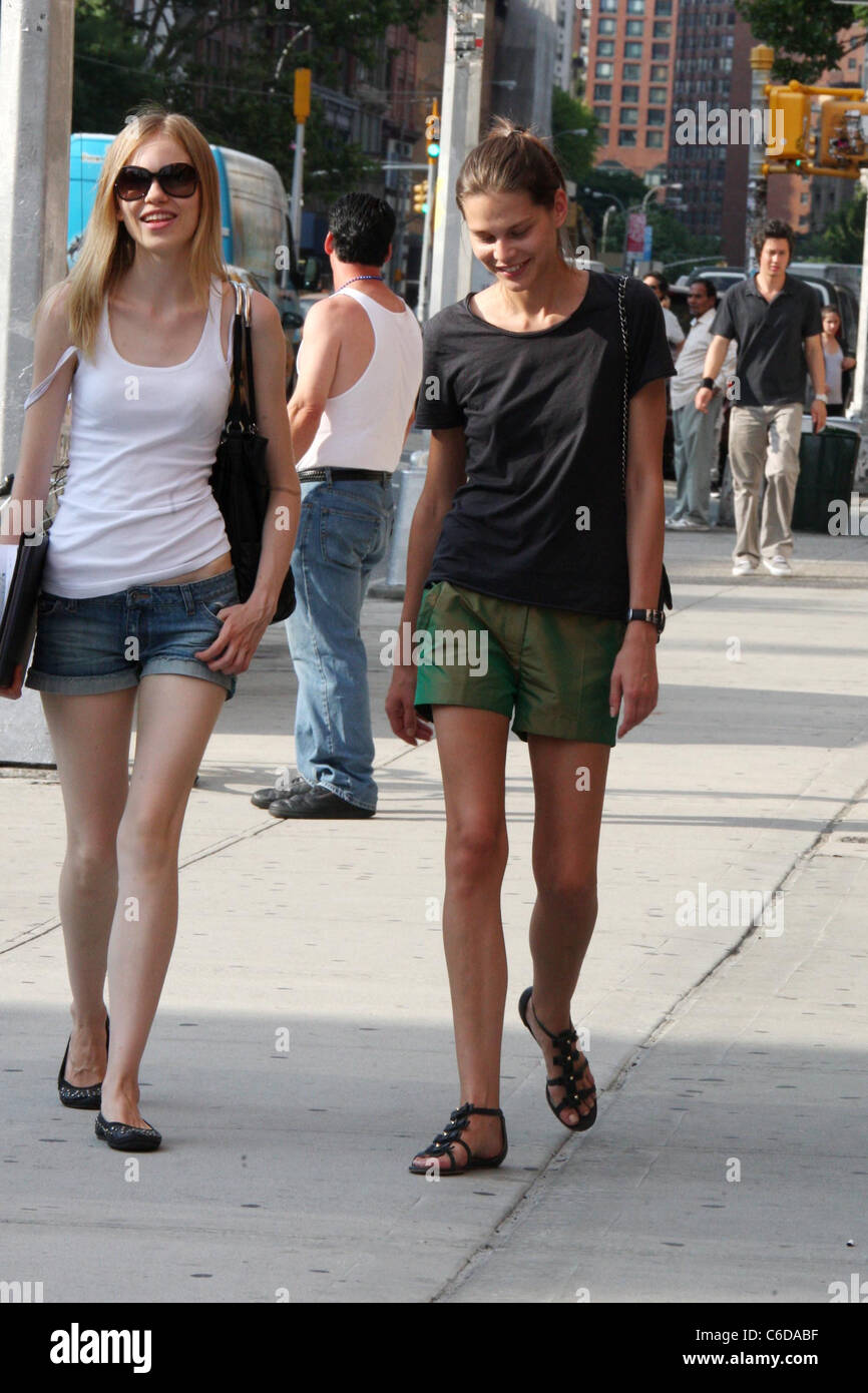 Australian supermodel, Sarah Longman seen walking through Soho with a ...