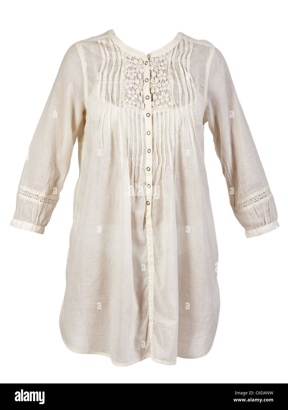 Light bright summer women's clothing on a white background Stock Photo ...