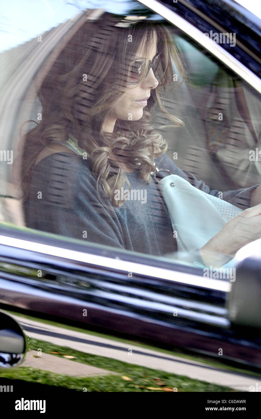 Kate Beckinsale leaving Byron & Tracey salon with her assistant after ...