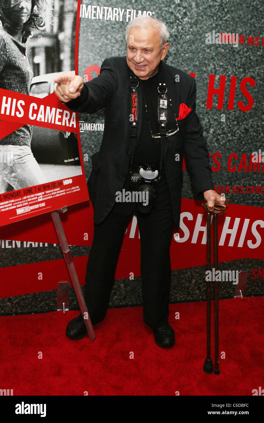 Ron Galella Premiere of HBO's 'Smash His Camera' held at MOMA New York ...