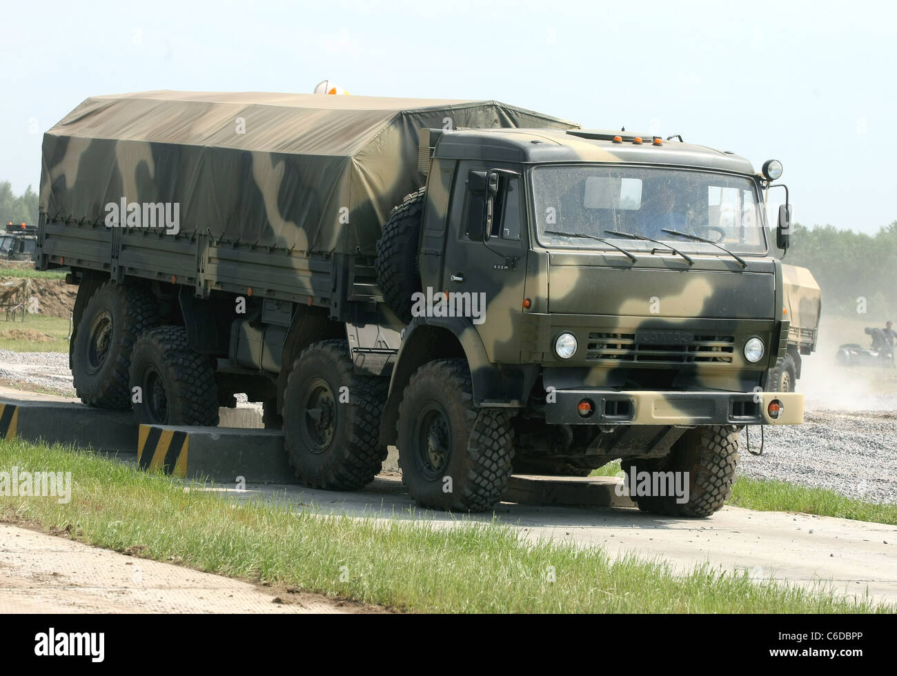 Atmosphere, Russian army truck KAMAZ 63501 International Salon of ...