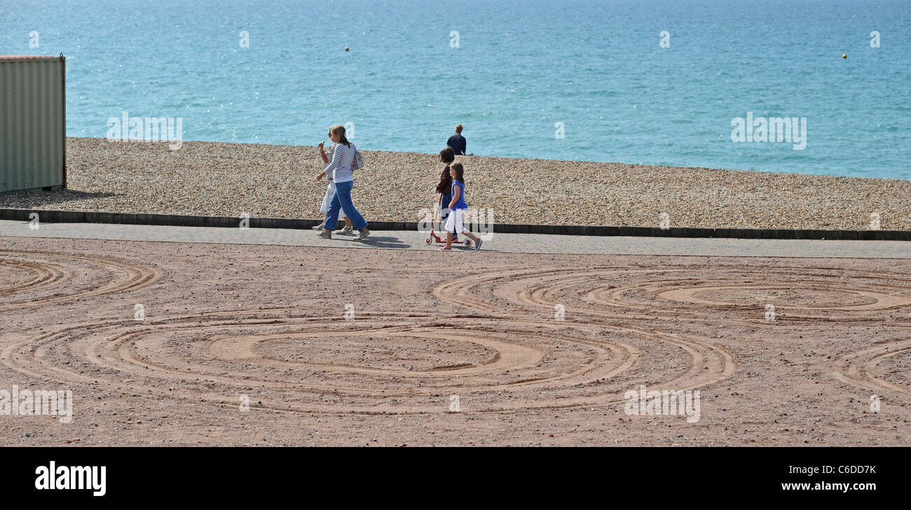 Alien style landing rings on Brighton seafront prom similar to the ...