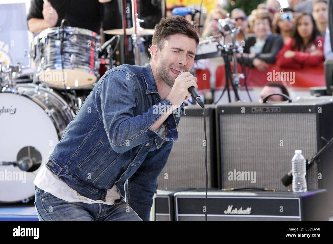Adam Levine of Maroon 5 perform on NBC's 'Today' held at Rockefeller ...