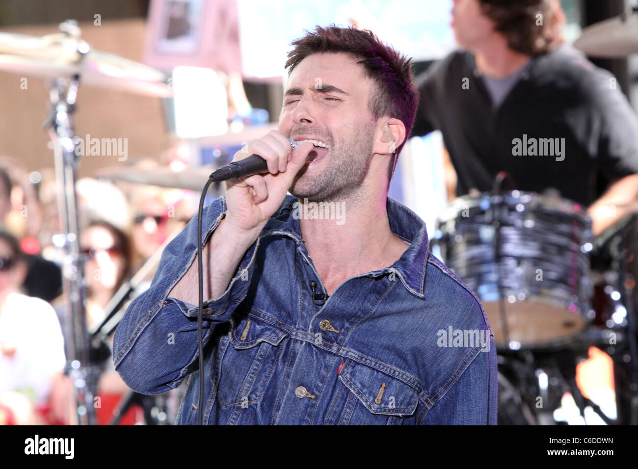 Adam Levine of Maroon 5 perform on NBC's 'Today' held at Rockefeller ...