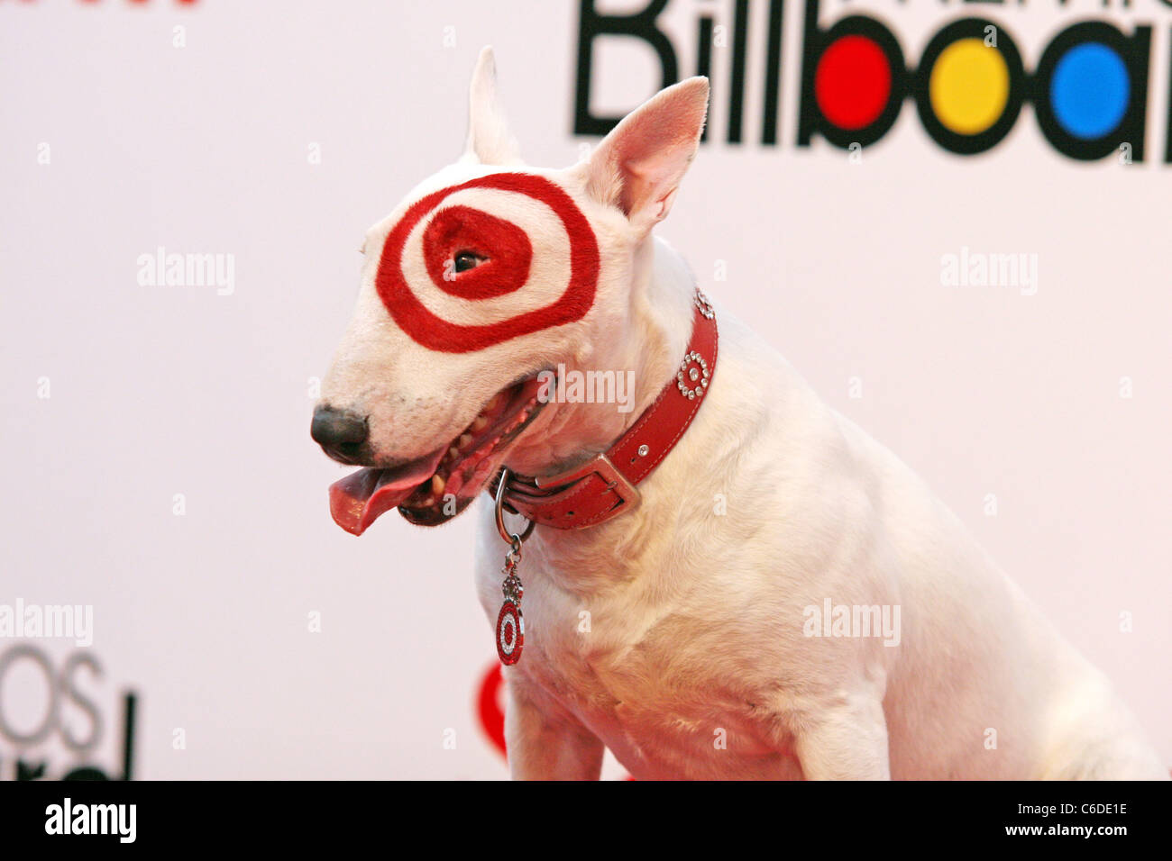 Target mascot poses at the Billboard Latin Music Awards held at the ...