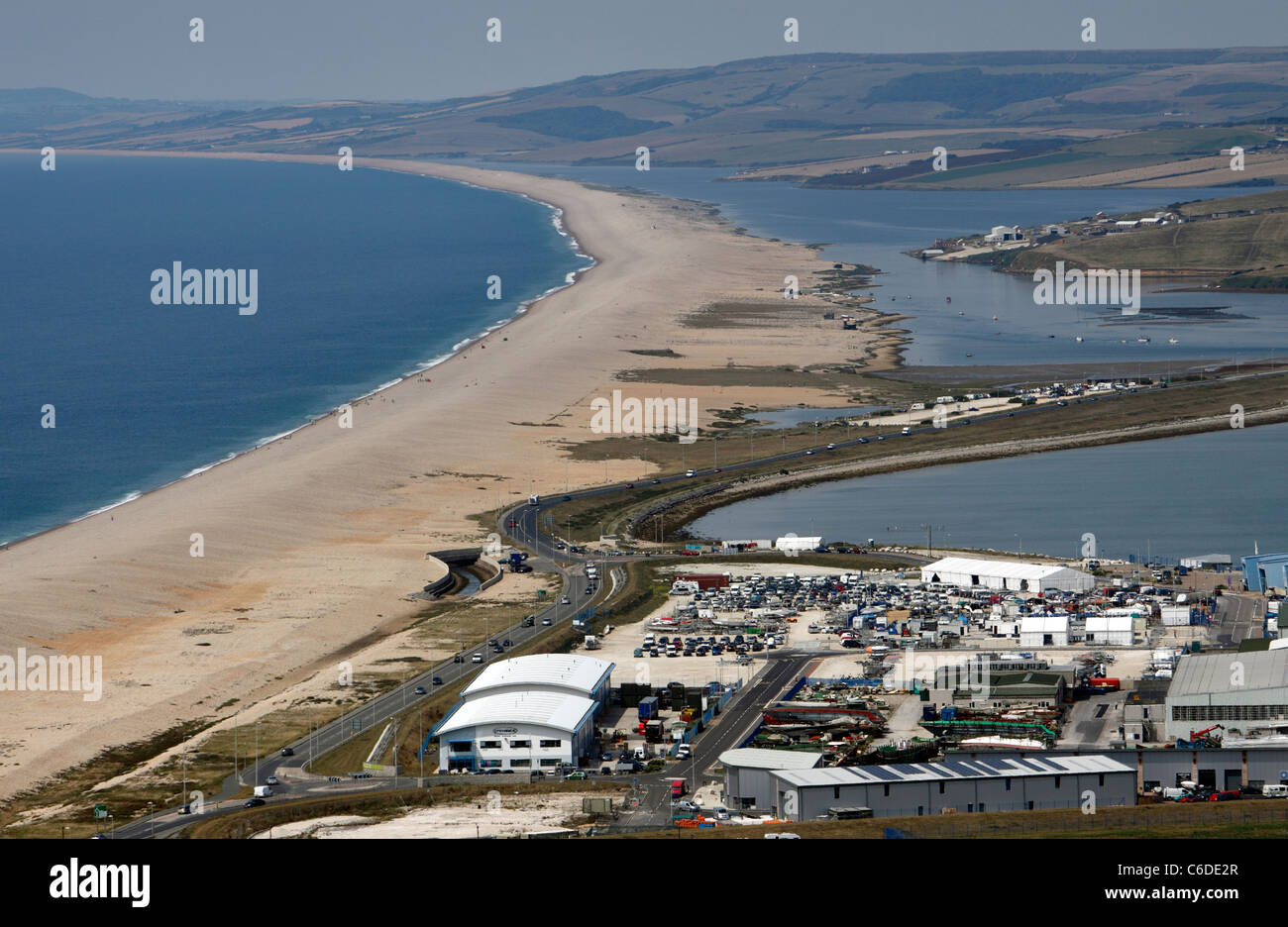 Portland harbour aerial hi-res stock photography and images - Alamy