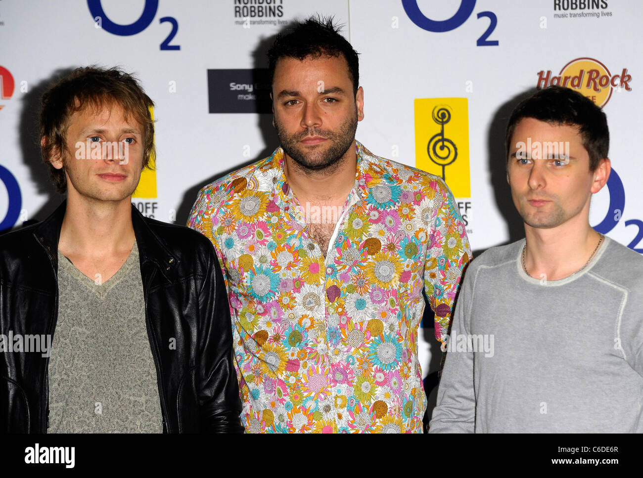 Dominic Howard, Matt Bellamy and Christopher Wolstenholme of Muse O2 ...