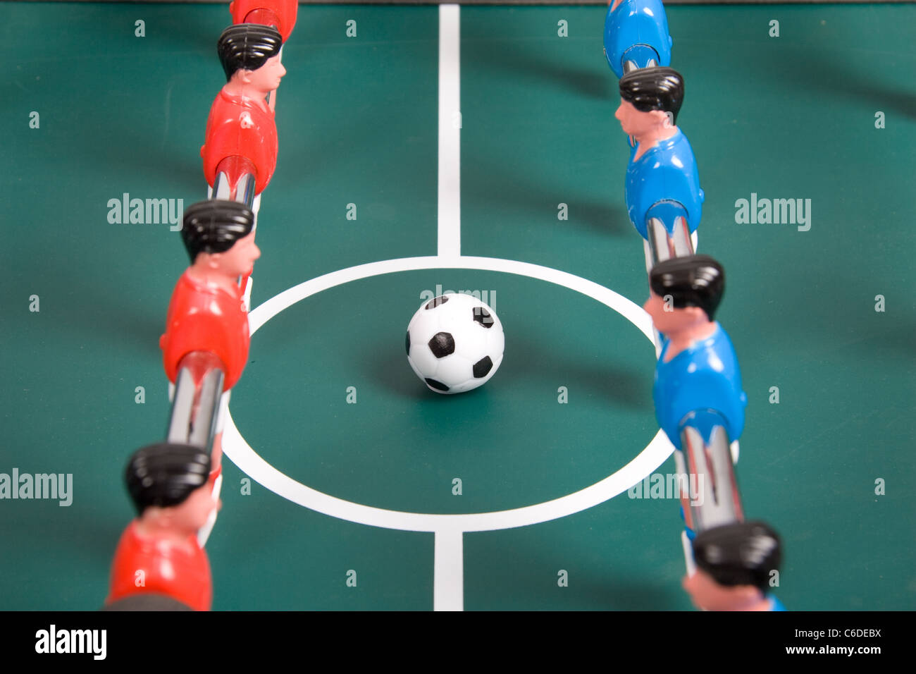 Football and billiard tables in the Billiard-Service-Berlin Stock Photo ...