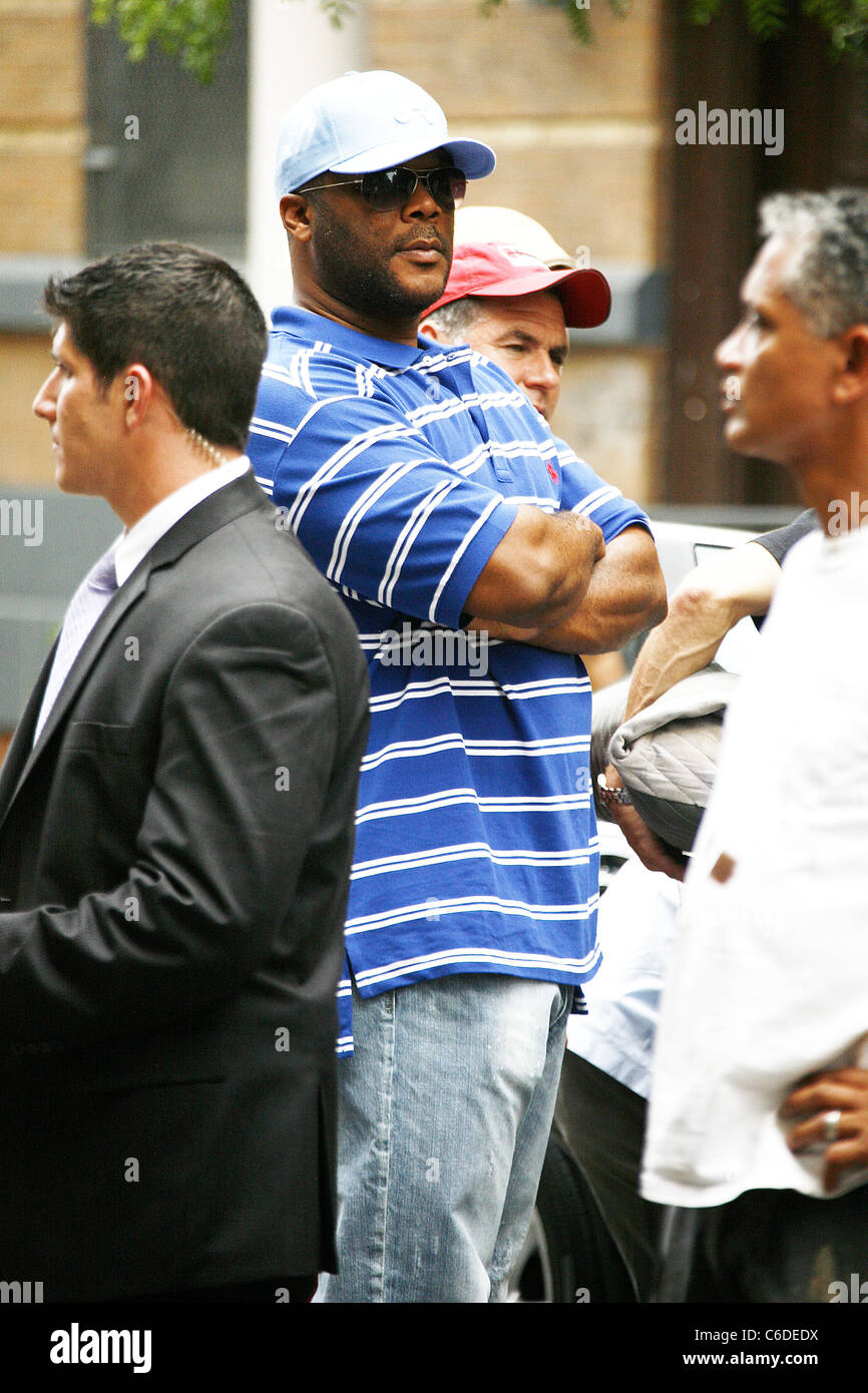 Tyler Perry on the set of 'For Colored Girls Who Have Considered ...