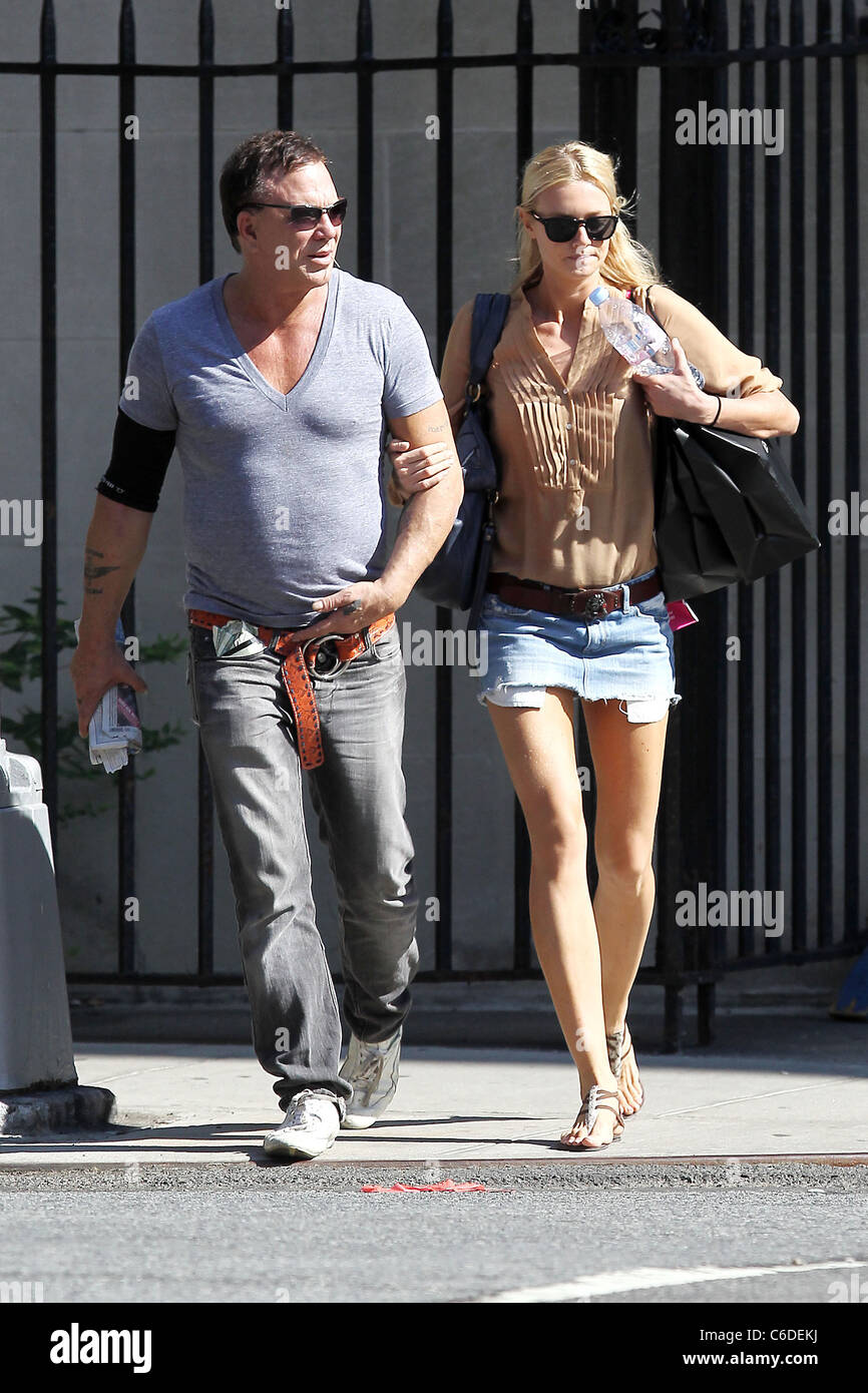 Mickey Rourke and girlfriend Anastassija Makarenko shopping together in ...