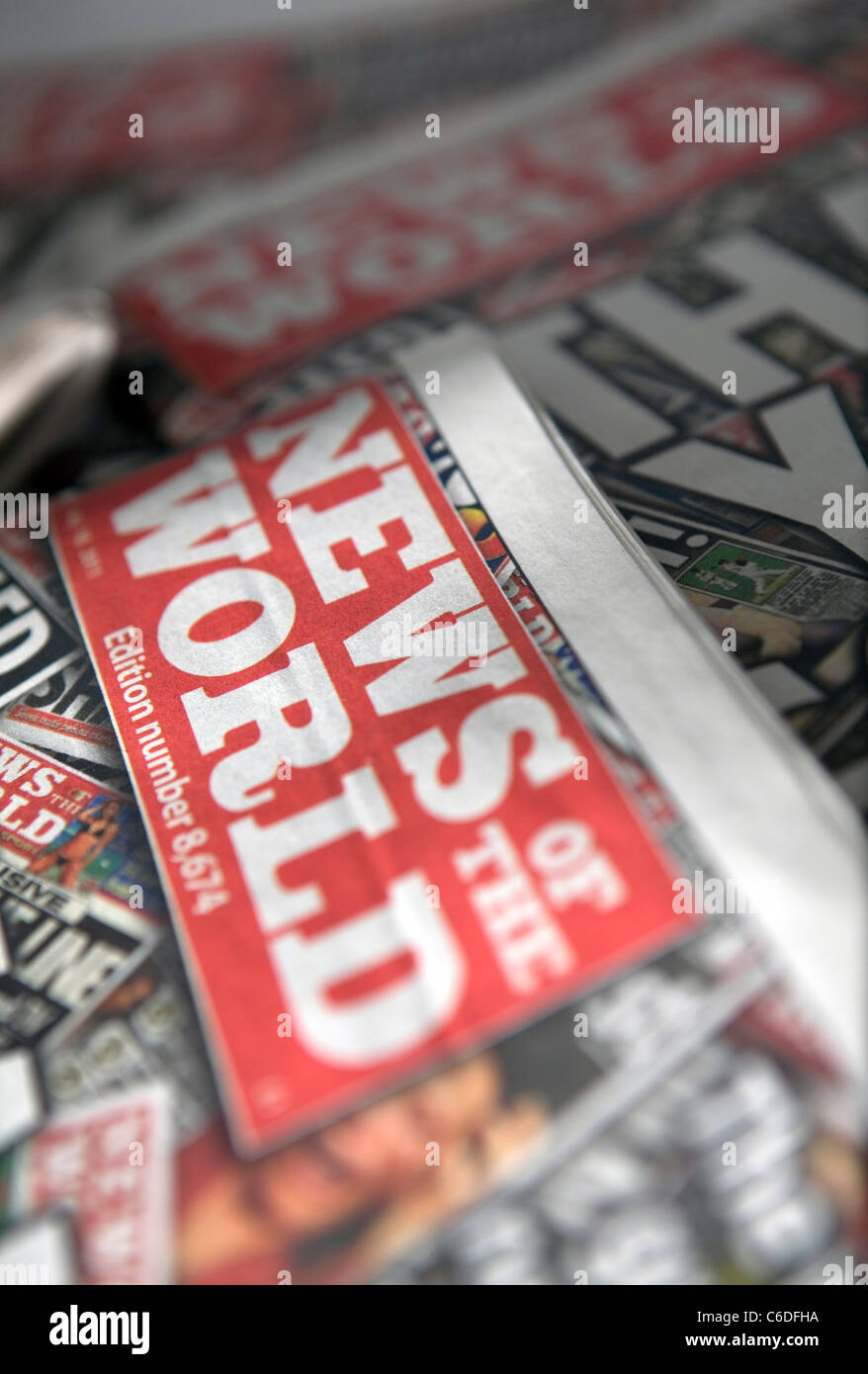 Final edition of the News Of The World newspaper which was closed by ...