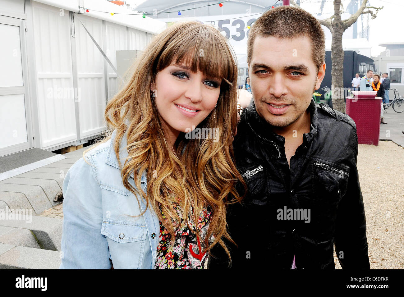 Dutch singer Esmee Denters and Waylon Amsterdam Queens Day 2010 held at ...