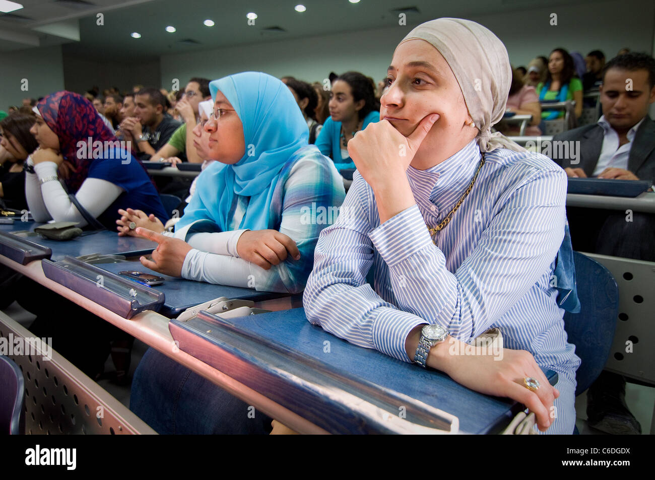 EGYPT, CAIRO: Students at the private and elite German University in ...