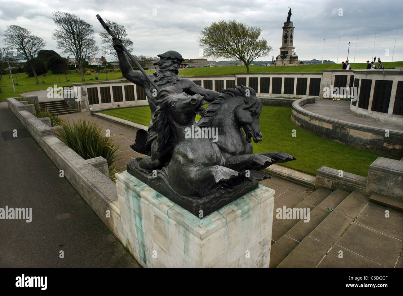 Plymouth Naval Memorial, Plymouth, Devon,England. Maintained by the ...