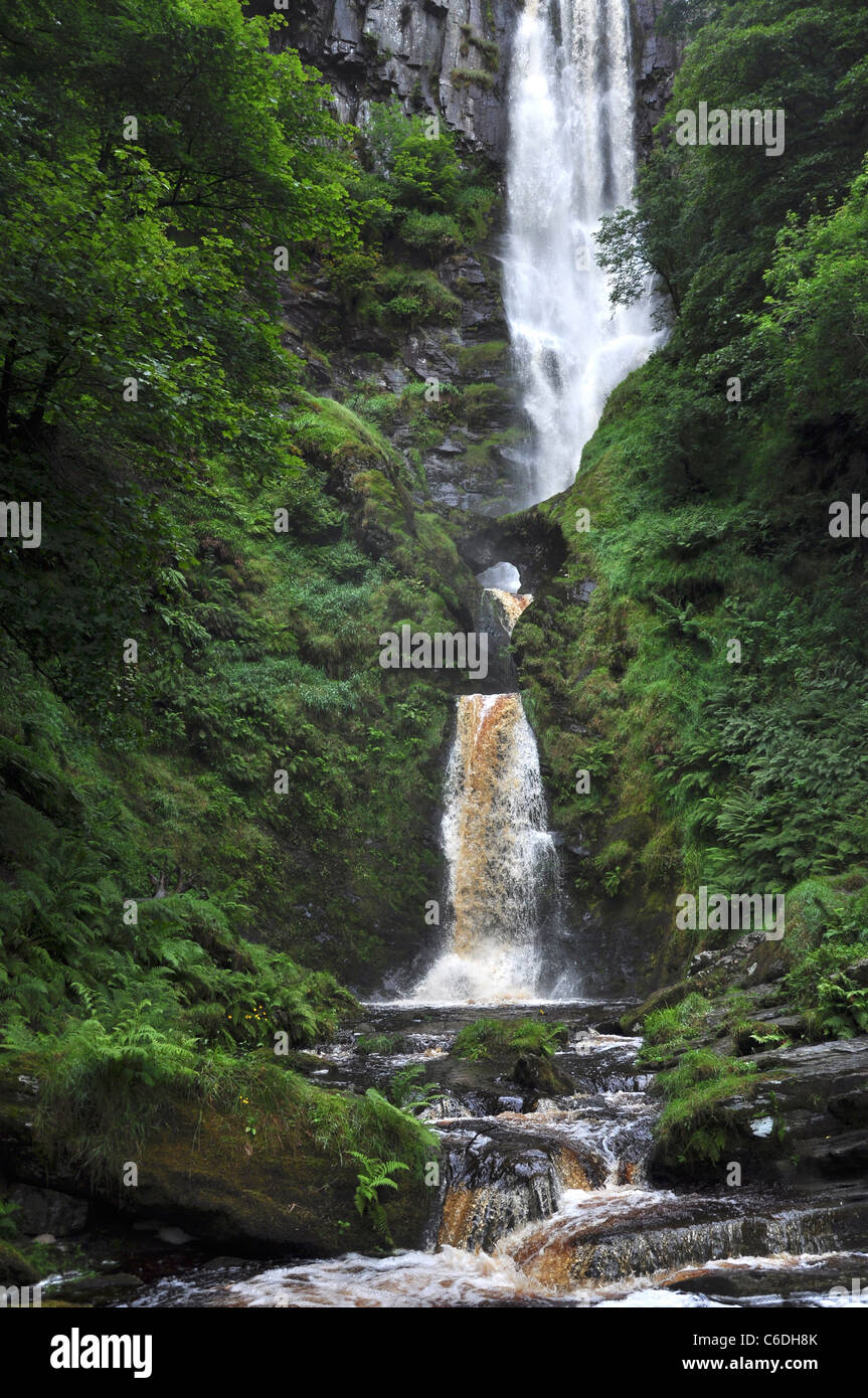 Pistyll Rhaeadr waterfall, North Wales, UK. August 2011 Stock Photo - Alamy