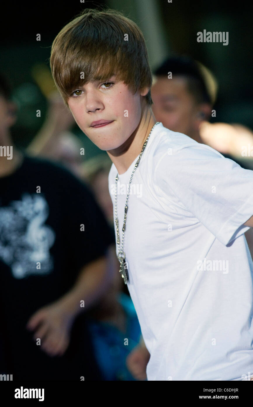 Justin Bieber performs on NBC's 'Today' show Toyota concert series held ...