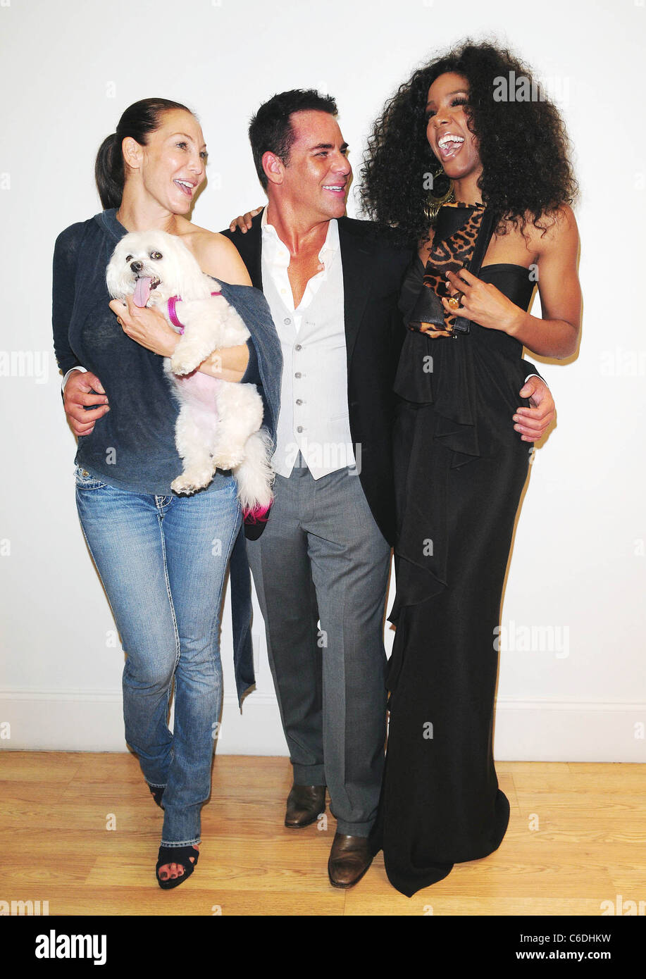 Lisa Pilner, Scott Barne and Kelly Rowland Make-up artist Scott Barnes ...