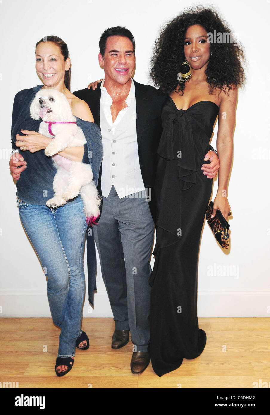 Lisa Pilner, Scott Barne and Kelly Rowland Make-up artist Scott Barnes ...