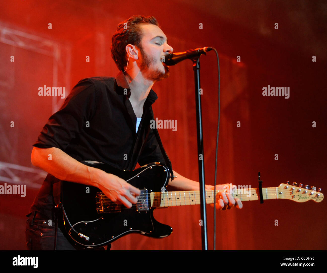 Tom Smith The Editors performing live in concert at the Heineken Music ...