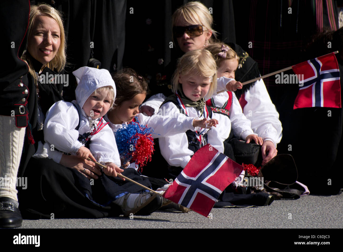 Children national parade flags hi-res stock photography and images - Alamy