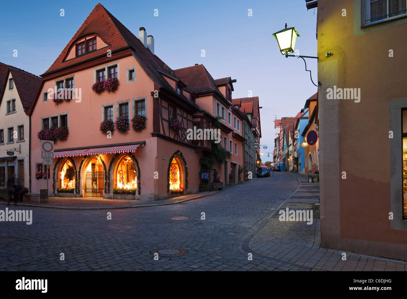 Marktplatz, Rothenburg ob der Tauber, Franconia, Bavaria, Germany Stock ...
