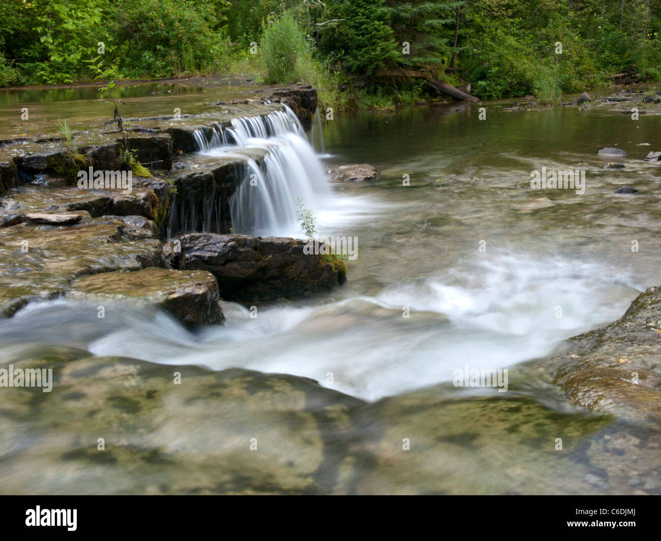 Au Train Lower Waterfalls in the Hiawatha Forest in Michigan's upper ...