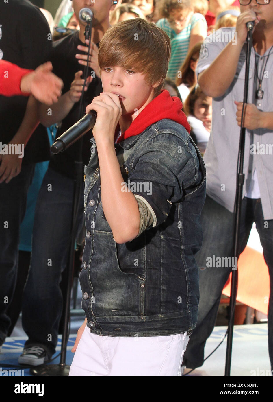 Justin Bieber performs on NBC's 'Today' show Toyota concert series held ...