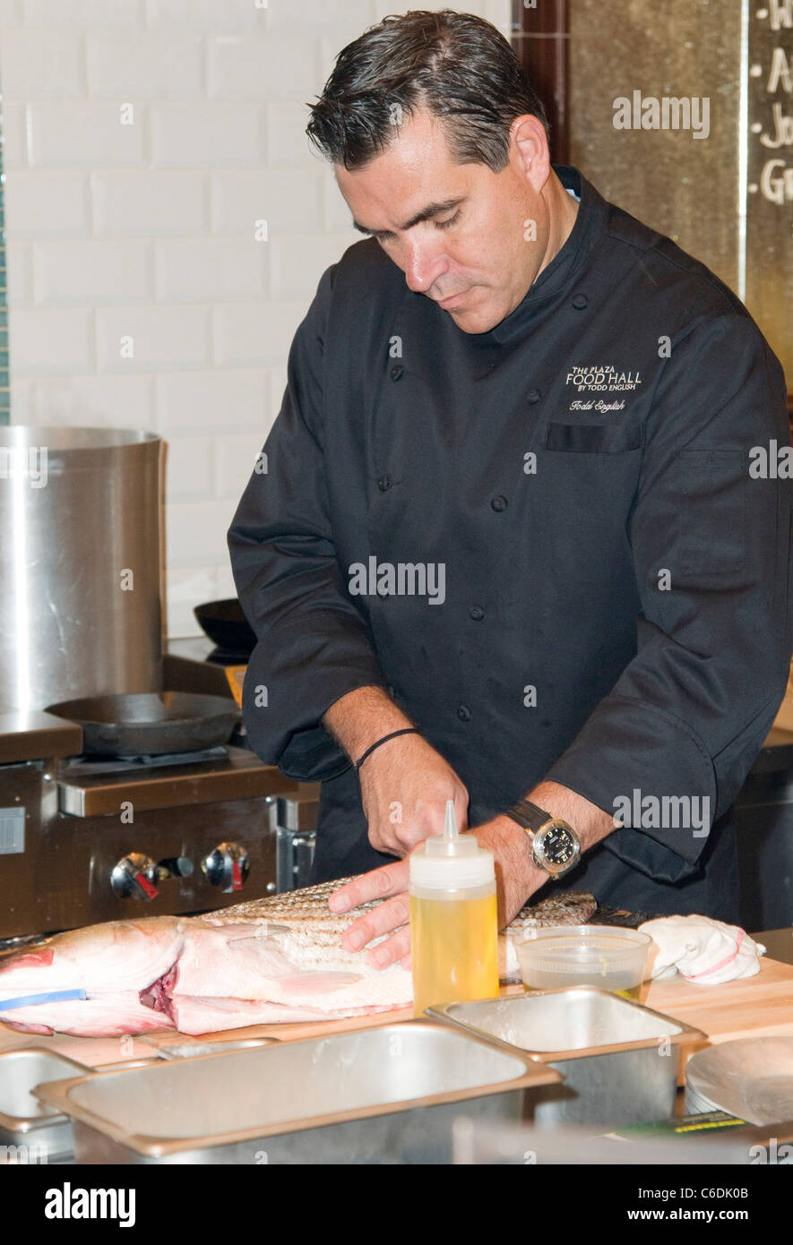 Celebrity chef Todd English Opening day of 'The Plaza Food Hall by Todd ...
