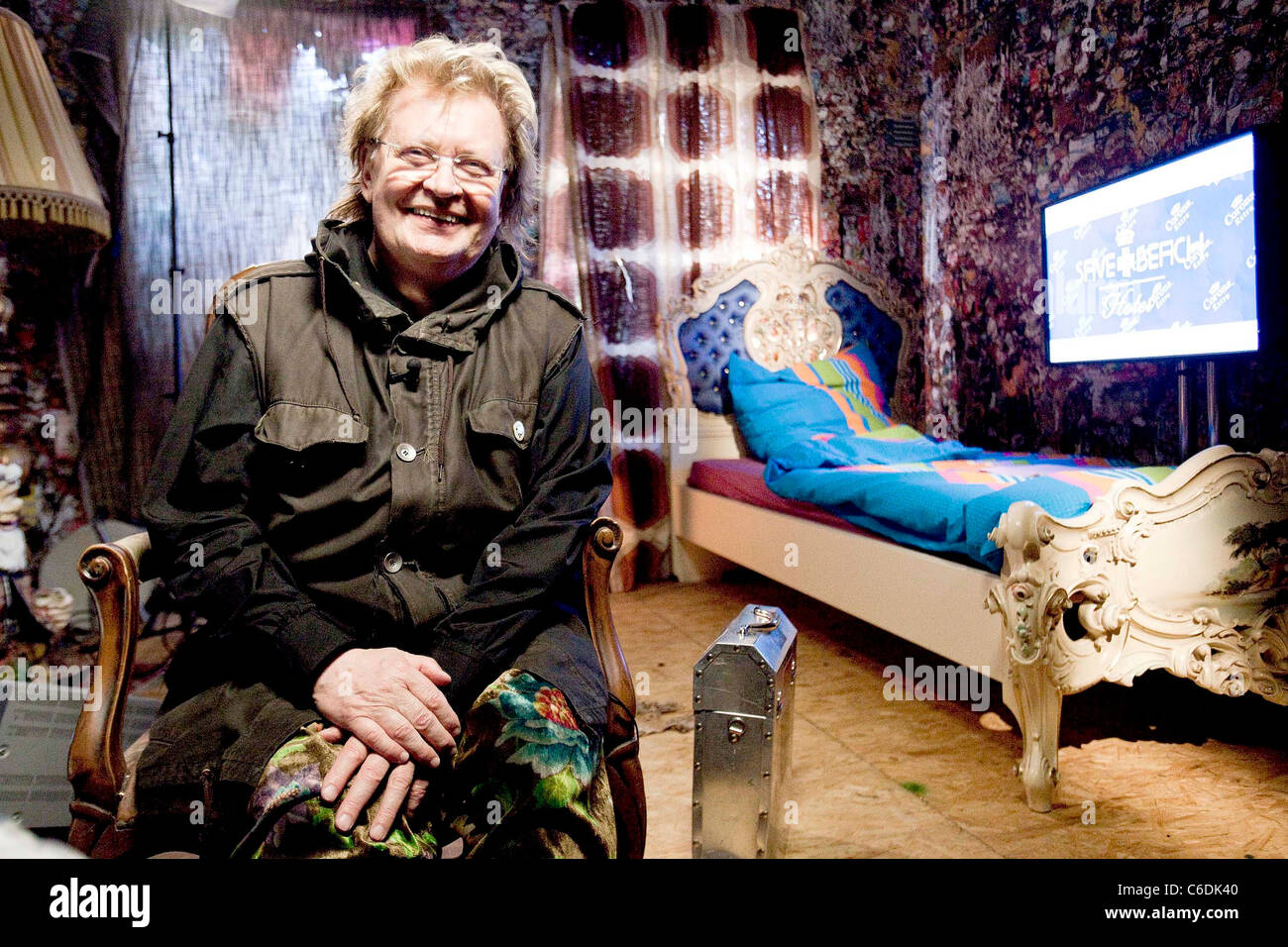 Artist Ha Schult 'Corona Save The Beach' created by artist Ha Schult, is the first hotel in the ...