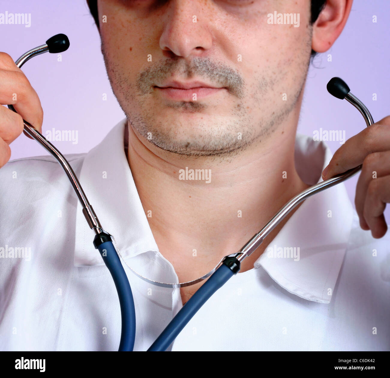 Professional young doctor at work. Close up Stock Photo - Alamy