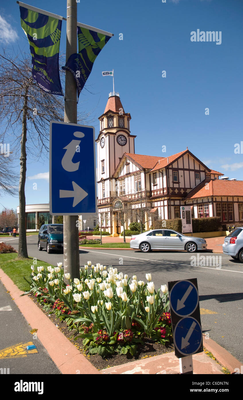 Rotorua Information Centre Stock Photo - Alamy