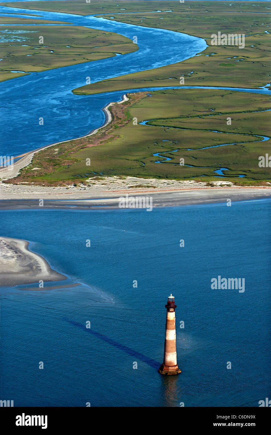 Morris Island Lighthouse near Charleston, South Carolina Stock Photo ...
