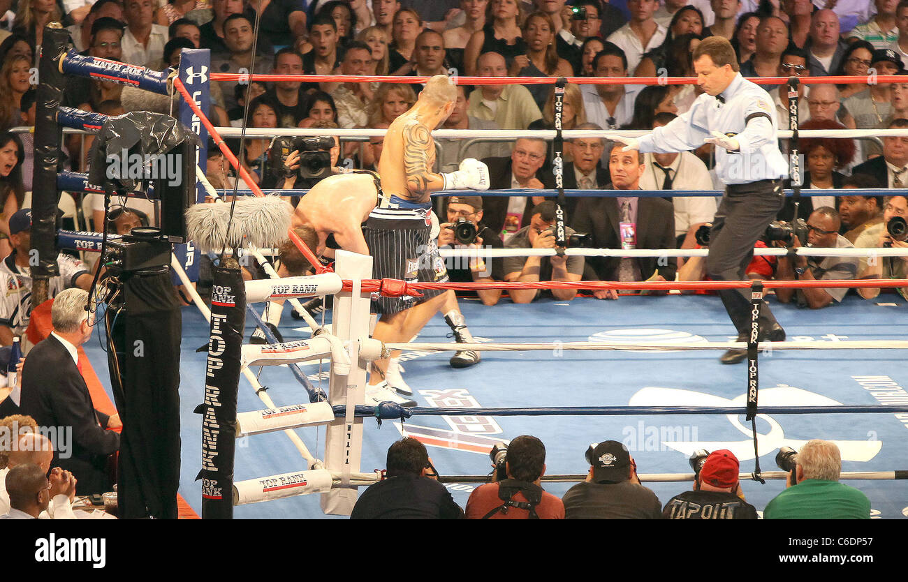 Miguel Cotto beats junior middleweight champ Yuri Foreman in the 9th ...