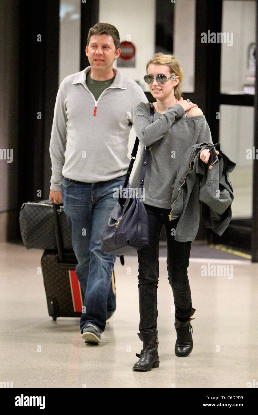 Emma Roberts arriving at LAX airport Los Angeles, California - 04.05.10 ...
