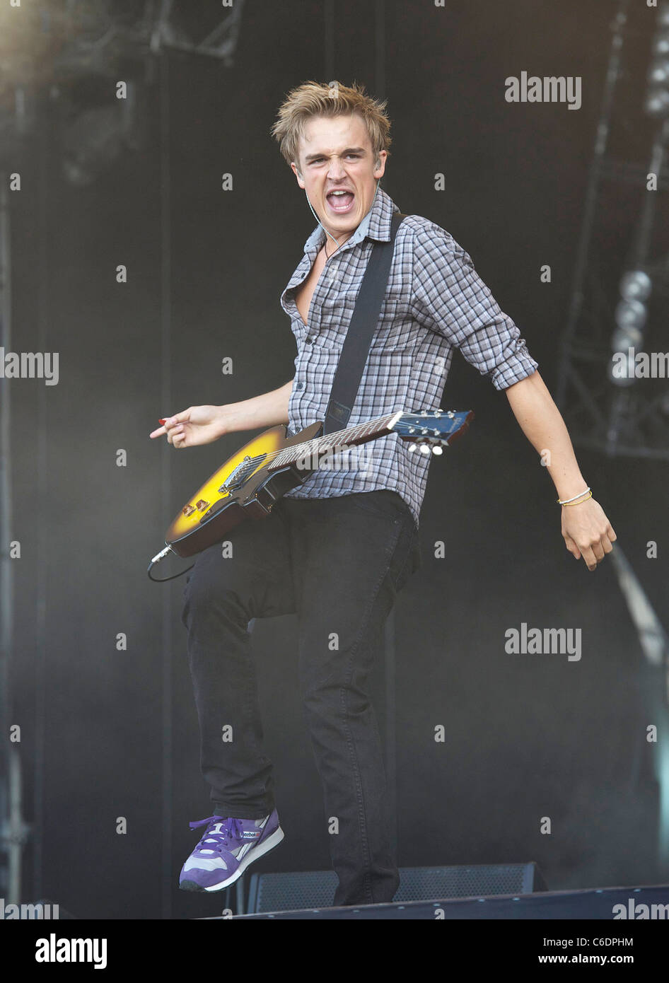 Tom Fletcher McFly perform live on the third day of the Rock in Rio ...