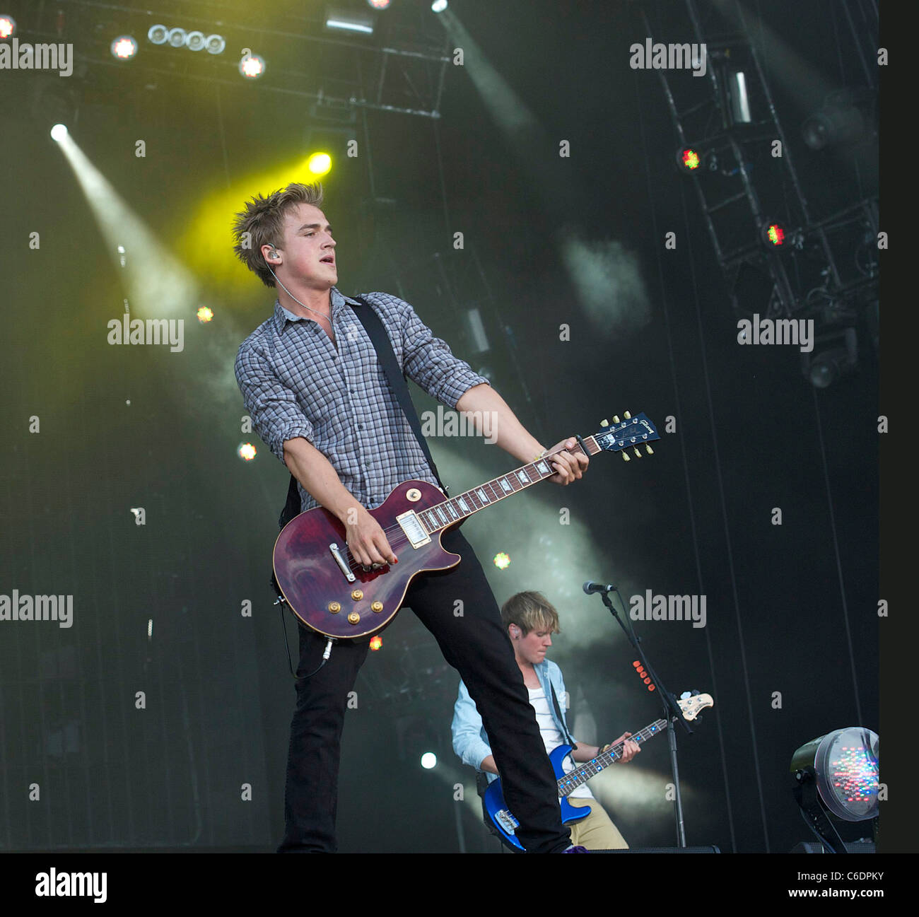 Tom Fletcher McFly perform live on the third day of the Rock in Rio ...