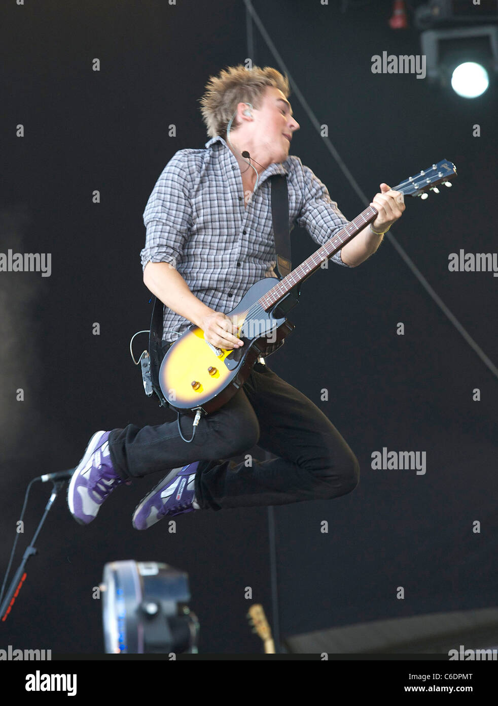 Tom Fletcher McFly perform live on the third day of the Rock in Rio ...